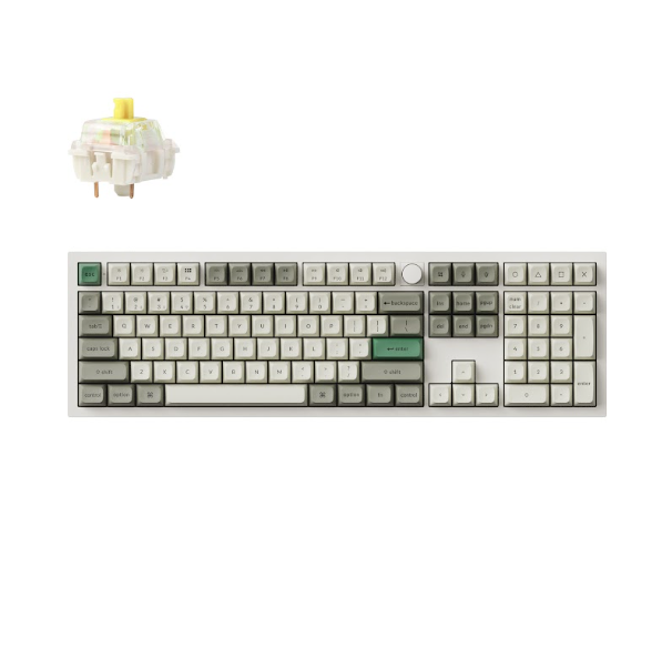 Keychron Q6 Max QMK/VIA Wireless Fully Assembled Knob - Shell White ...