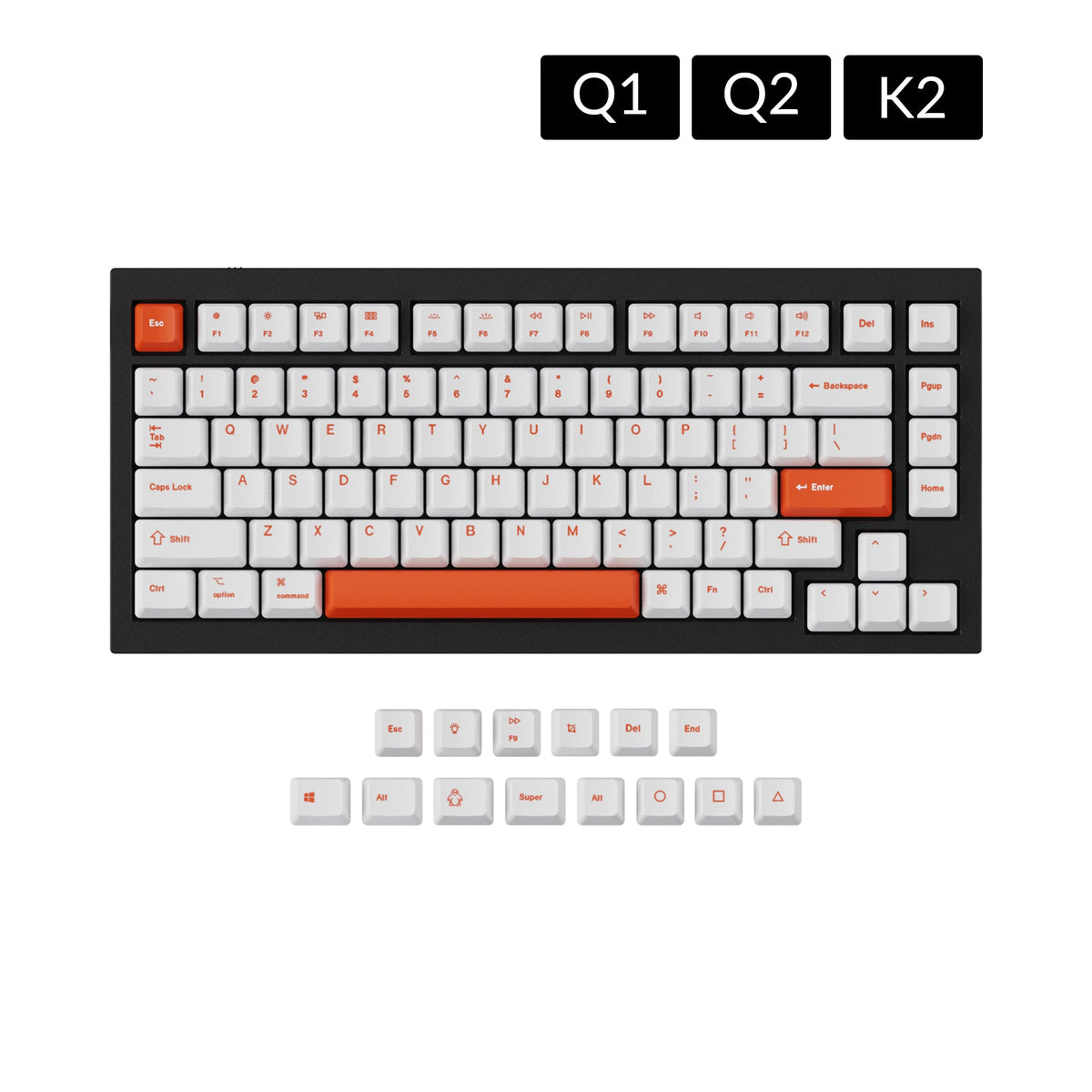 OEM Dye-Sub PBT Keycap Set - Orange – Keychron Indonesia